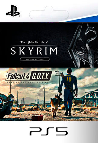 Skyrim Special Edition + Fallout 4 GOTY Bundle ESPAÑOL PS5 | Chilecodigos